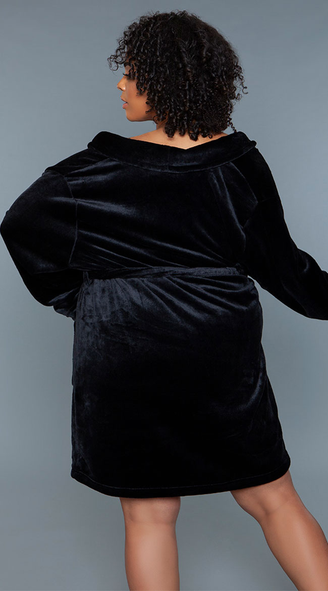Plus Size Kaylee Cozy Robe, Plus Size Plush Robe - Yandy.com