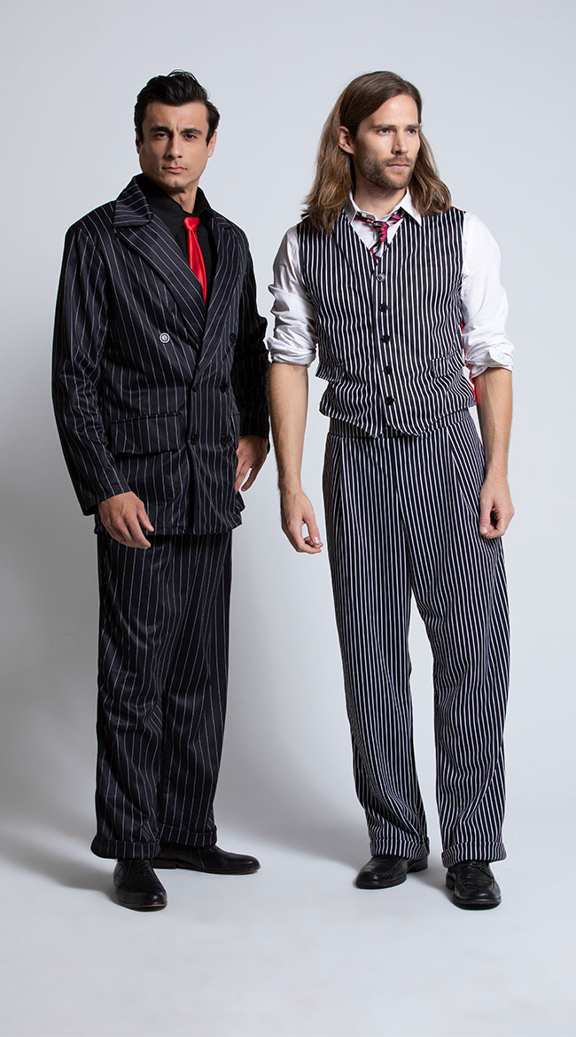 Mens Mob Boss Costume, Male Gangster Costume