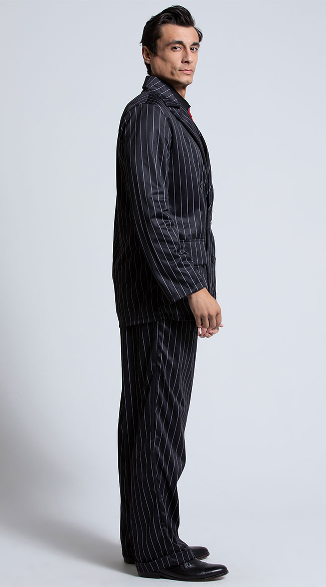 Mens Mob Boss Costume, Male Gangster Costume