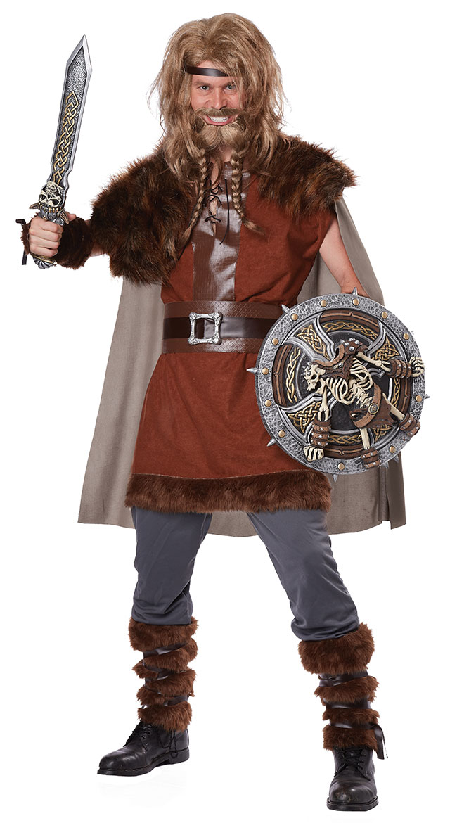 Men's Mighty Viking Costume, men's faux fur viking costume - Yandy.com