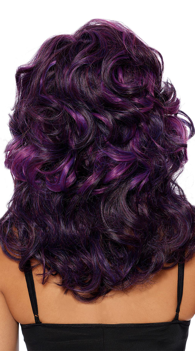 70s Purple Wig, 70s Hair Wig - Yandy.com