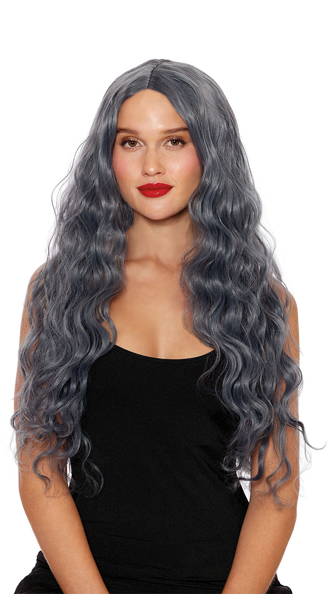 Gray Wavy Wig, Long Wavy Wig - Yandy.com
