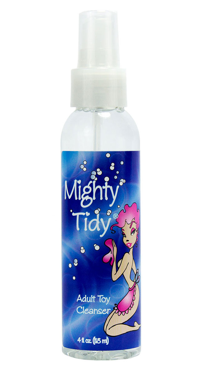 4 oz Mighty Tidy Toy Cleaner, Sexy Toy Antibacterial Spray - Yandy.com