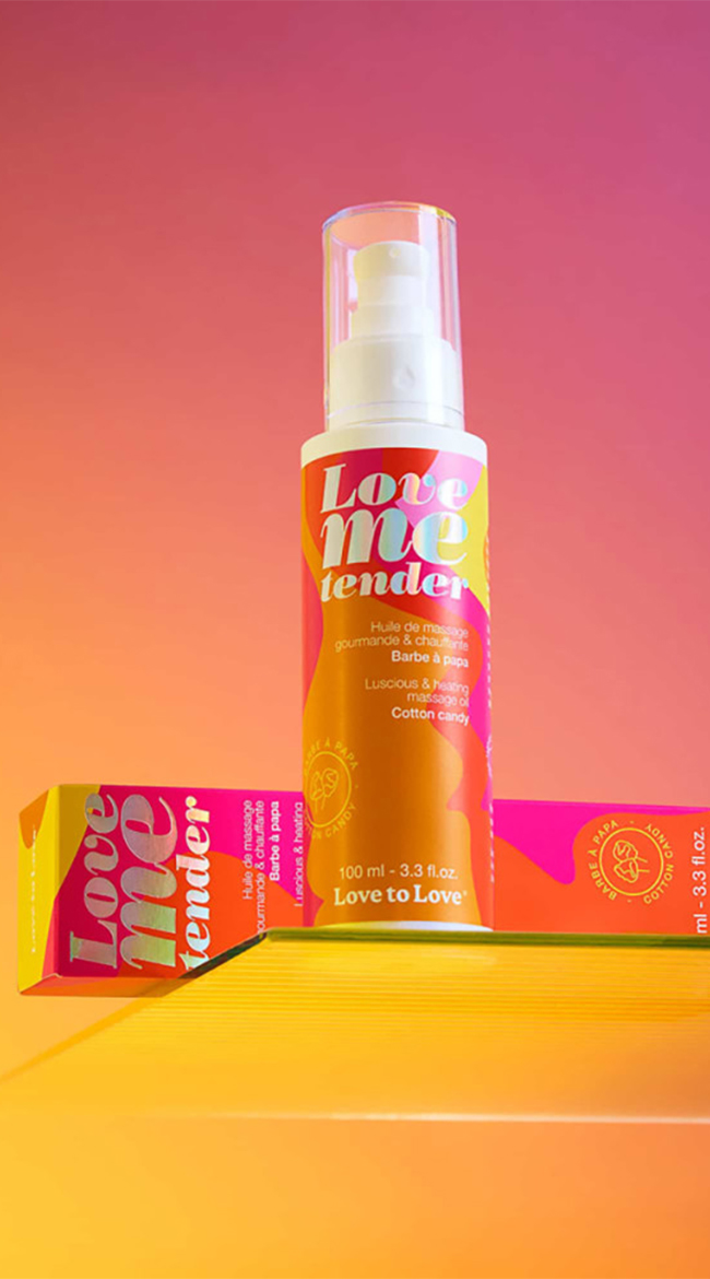 Love to Love Love Me Tender Luscious & Heating Massage Oil Cotton Candy