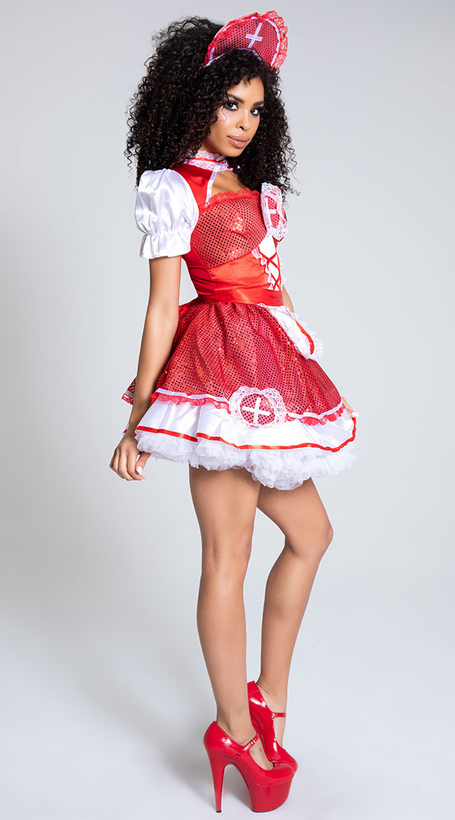 Nurse Shot Caller Costume, Sexy Nurse Costume - Yandy.com