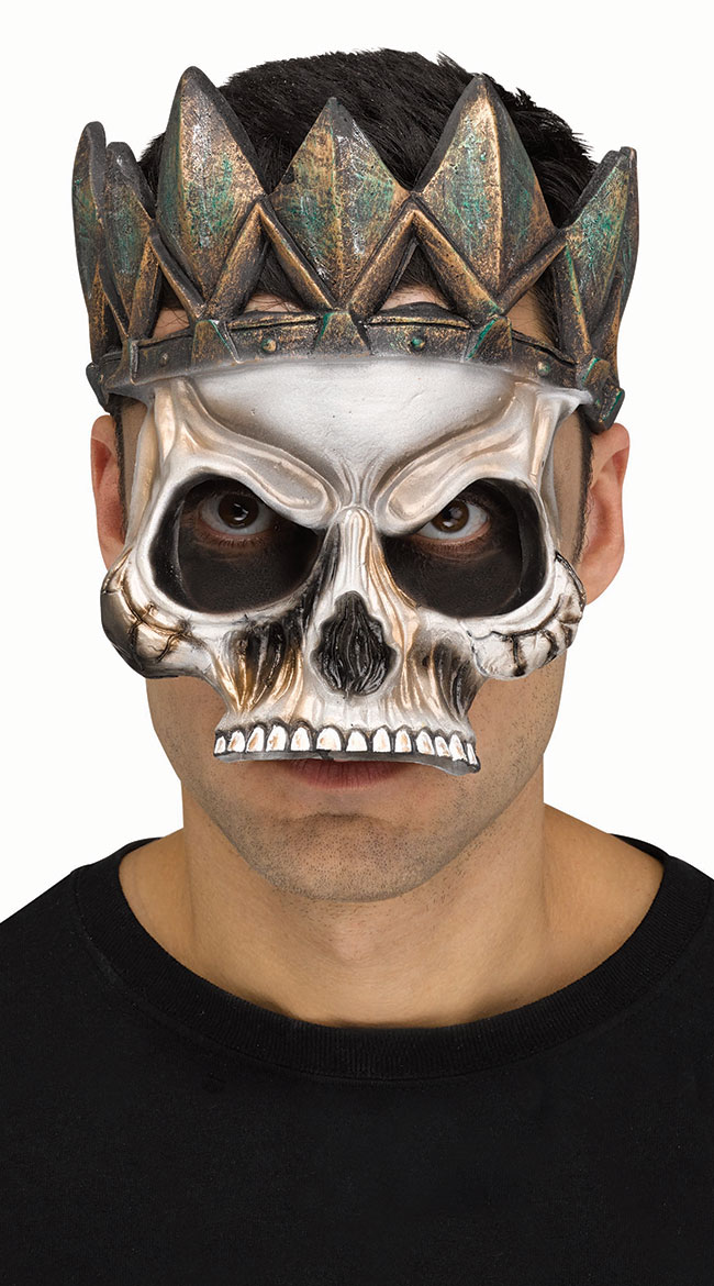 Skull King Crowned Mask, Skeleton Mask - Yandy.com