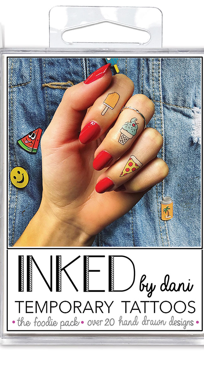 The Foodie Temporary Tattoo Pack, Body Stickers - Yandy.com