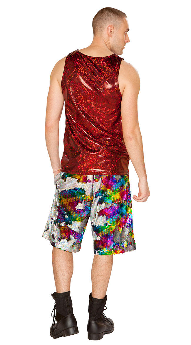 Flip Sequin Basketball Shorts, Unisex sequin shorts - Yandy.com