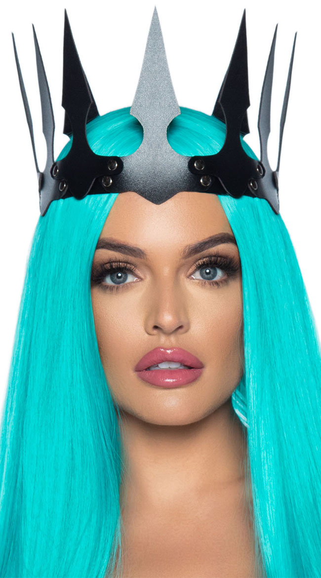 Off With Their Heads Spiked Crown, Sexy Queen Accessory - Yandy.com