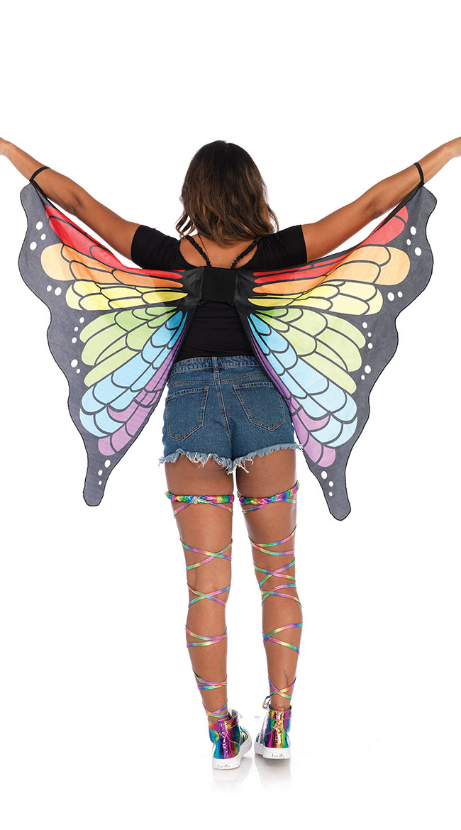 Mini Rainbow Butterfly Wings, Colorful Butterfly Wings - Yandy.com