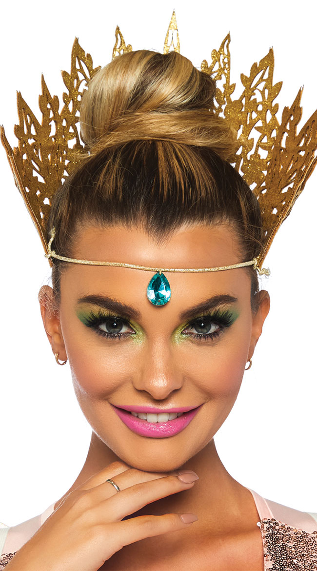 Glittering Queen Crown, jeweled crown - Yandy.com