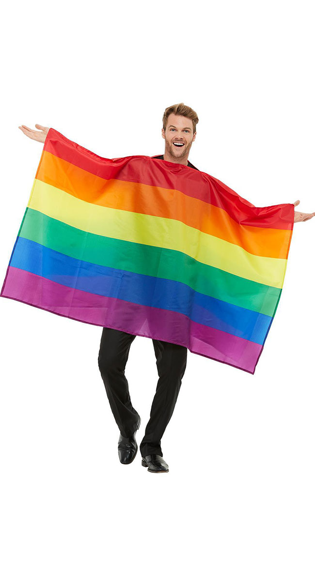 Men's Rainbow Flag Costume, Rainbow Pride Clothing - Yandy.com