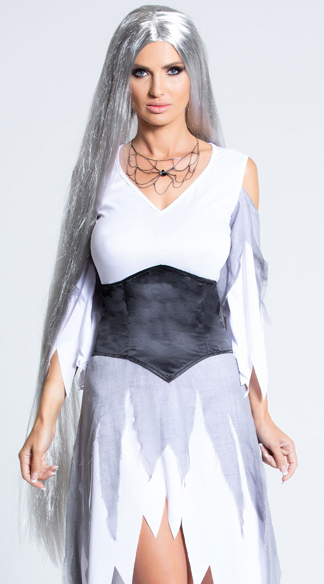 Haunting Long Gray Wig, long gray wig - Yandy.com