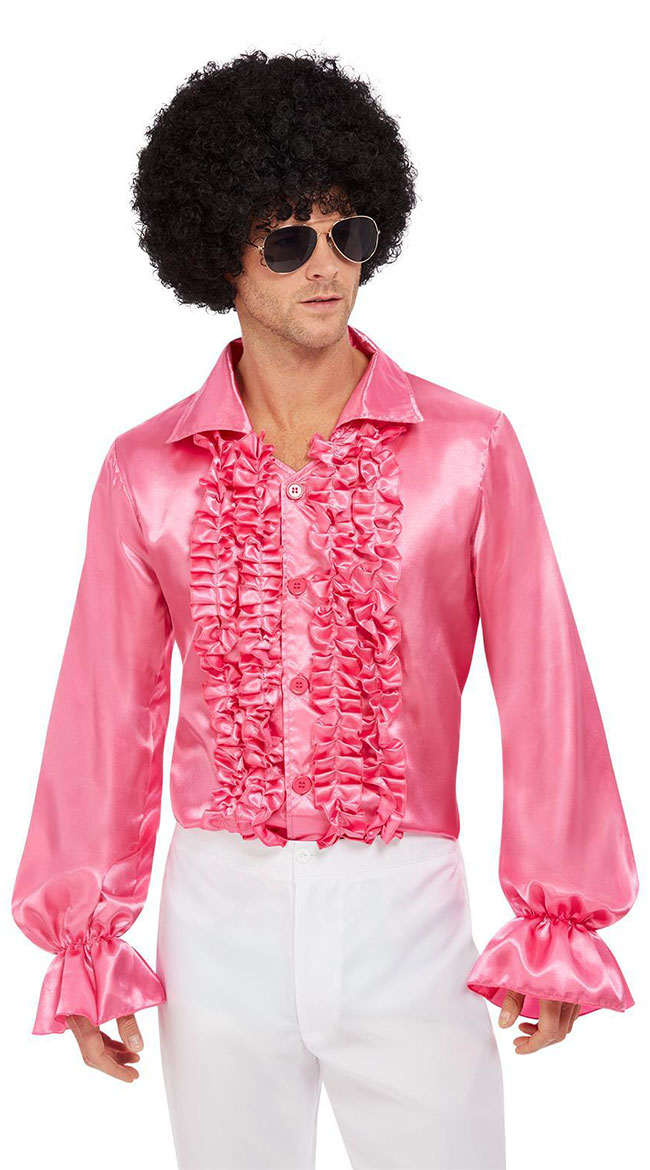 Men's Pink Boogie Down Dude Costume, Disco Costume - Yandy.com