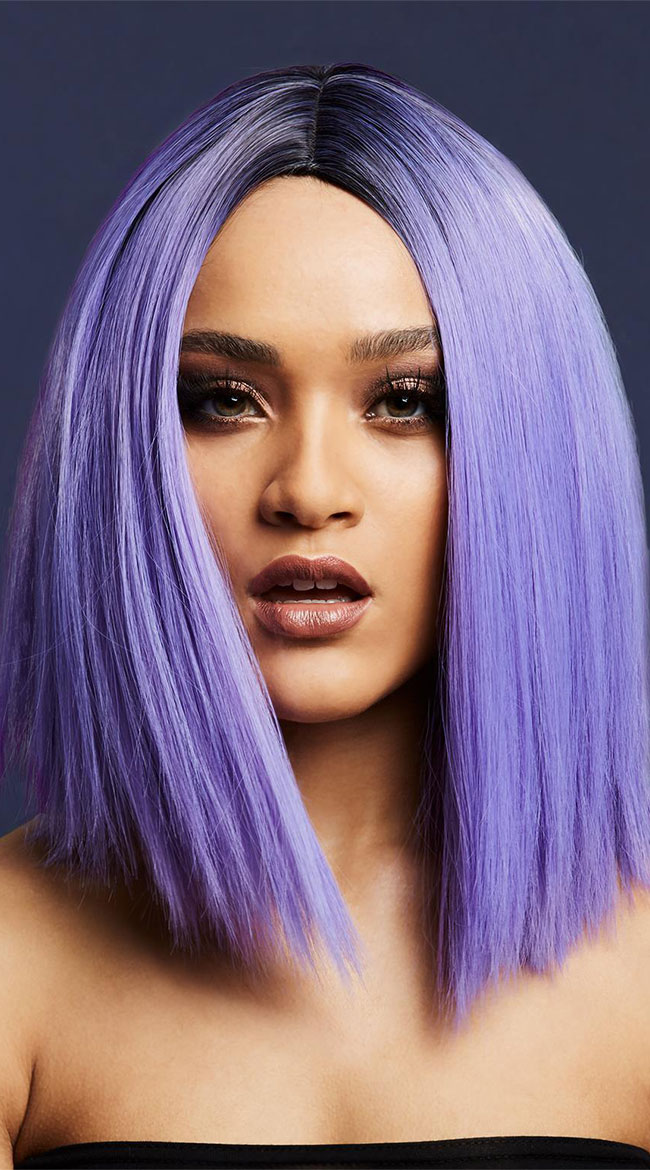 Reign Blunt Wig, Purple Wig Accessory - Yandy.com