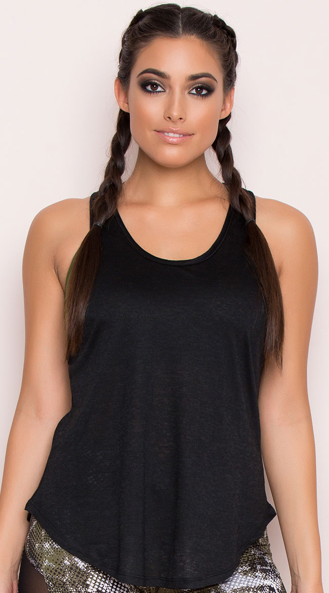 Yandy Basic Burnout Tank Top, burnout gym top - Yandy.com