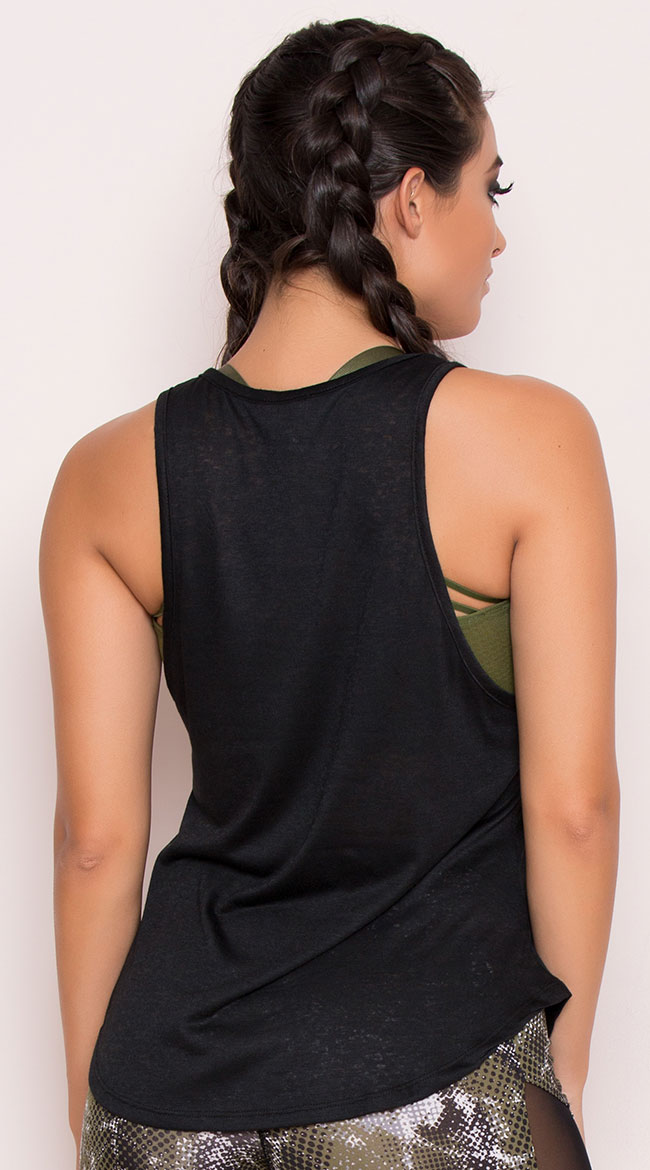 Yandy Basic Burnout Tank Top, burnout gym top - Yandy.com