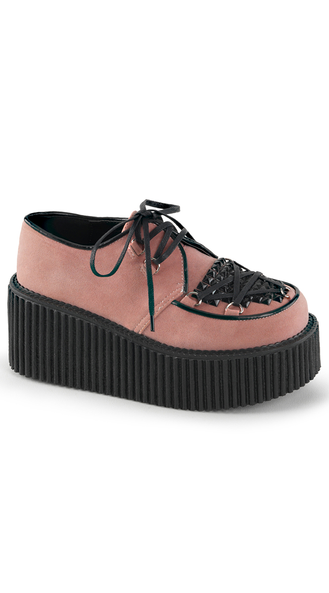 Pyramid Studs Pentagram Creeper Shoes, Goth Creeper Shoes, Goth ...