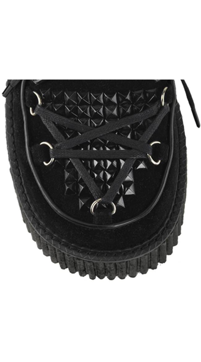 Pyramid Studs Pentagram Creeper Shoes, Goth Creeper Shoes, Goth ...
