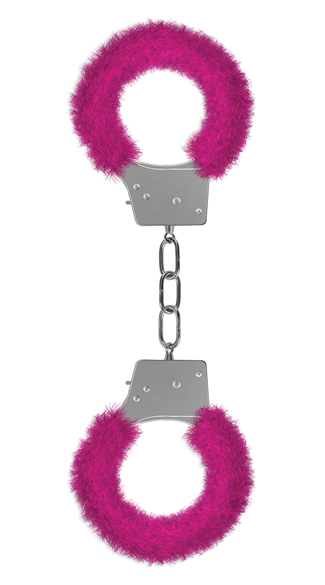 Beginner's Handcuffs Furry Pink, Handcuff, Handcuffs
