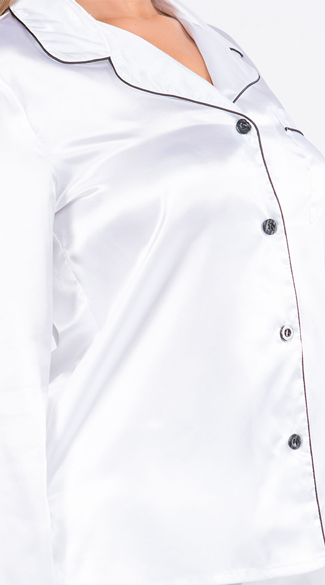 Plus Size Satin Cuddles Pajama Set, Plus Size Satin Pajama Set - Yandy.com