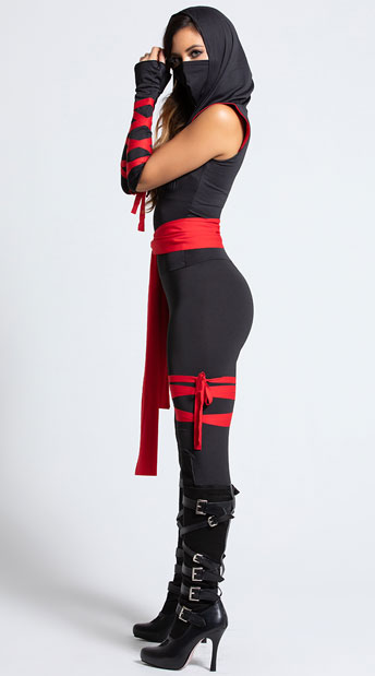 Deadly Ninja Costume, Womens Ninja Costume, Black Ninja Costume - Yandy.com