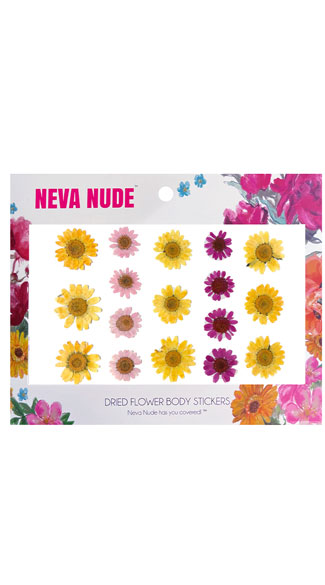 Indio Empress Dried Floral Body Stickers, Sexy Flower Pasties - Yandy.com