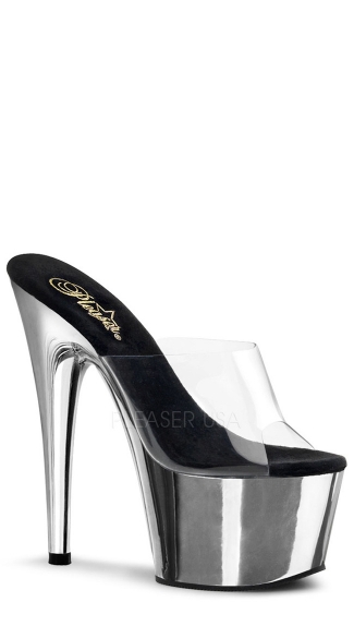 7 Inch Slide On Stiletto Shoe, 7 inch Platform Heels, High Heel Slip On ...
