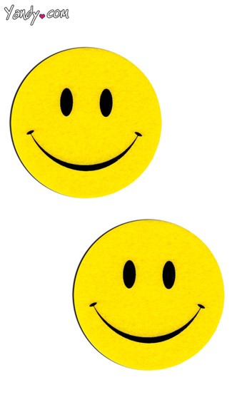 Smile Pasties, Yellow Face Pasties, Smiley Pasties
