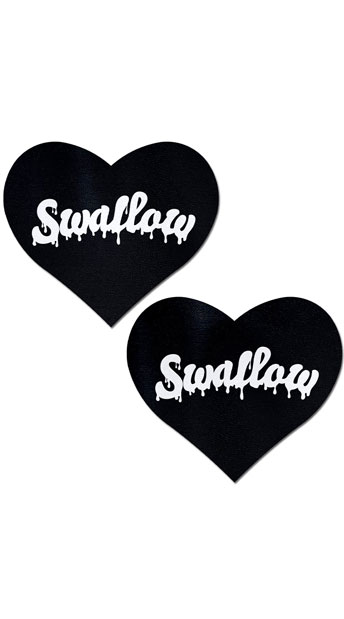 Swallow Heart Pasties, Black Heart Pasties - Yandy.com