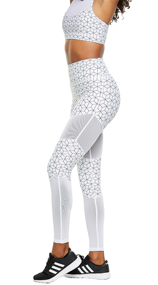 Power Mesh Active Leggings, Mesh Paneled Leggings - Yandy.com