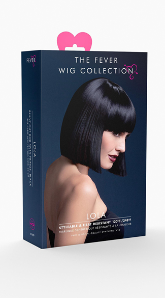 Lola Black Bob Wig, Black Blunt Bob Wig - Yandy.com