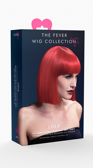 Lola Red Bob Wig, Red Blunt Bob Wig - Yandy.com