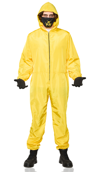 Men's Hazmat Suit Costume, Men's Yellow Hazmat Costume - Yandy.com