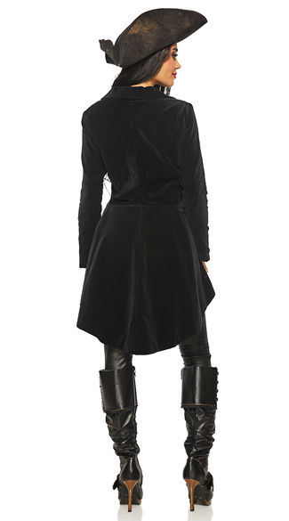 Pirate Captain Jacket Black Pirate Jacket
