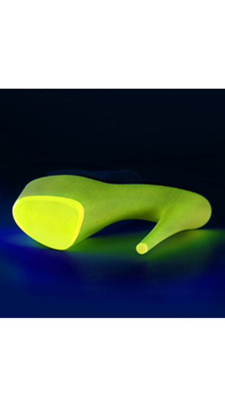 Neon UV Reactive Platform Slides, 7 Inch Slides, Black Light Slides