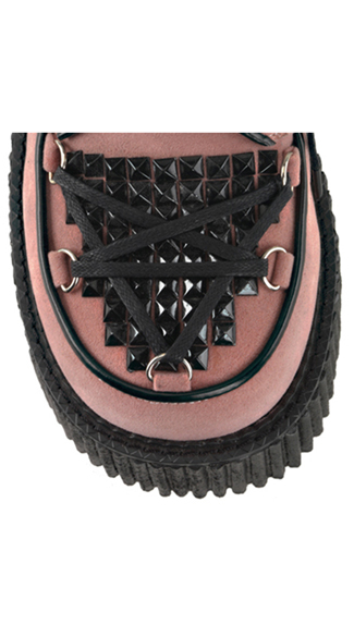 Pyramid Studs Pentagram Creeper Shoes, Goth Creeper Shoes, Goth ...