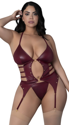 Plus Size Bodystockings, Sexy Plus Size Crotchless Bodystockings